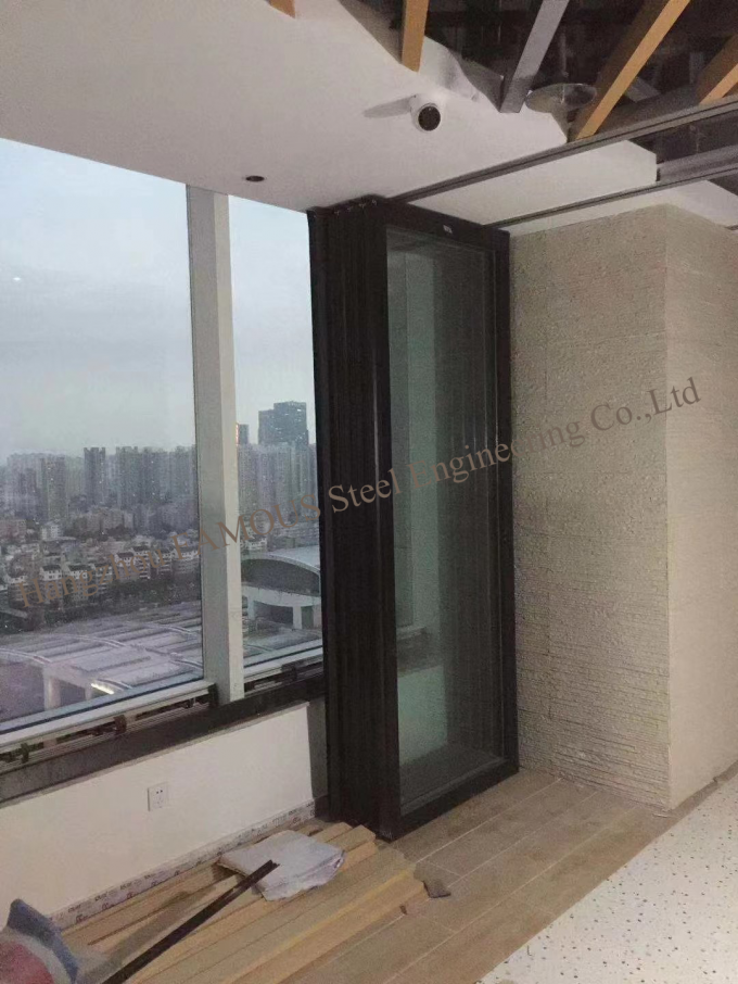 Aluminum Tempered Glass Partition Walls Fully Enclosed Office Cubicles