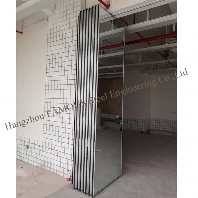 Aluminum Tempered Glass Partition Walls Fully Enclosed Office Cubicles
