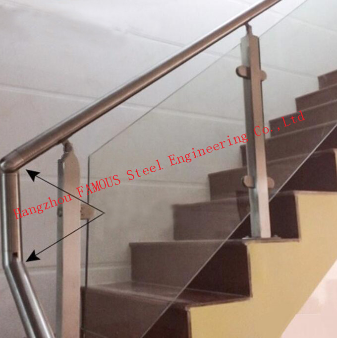 Clear Tempered Glass Railing Stair Handrail Guardrail Easy Installation
