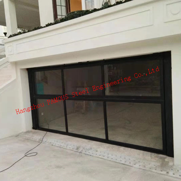 Bifold Aluminum Glass Windows PVDF Coating Swing Open Style