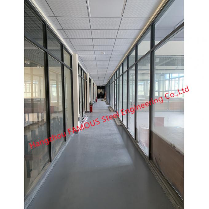 Aluminum Tempered Glass Partition Walls Fully Enclosed Office Cubicles
