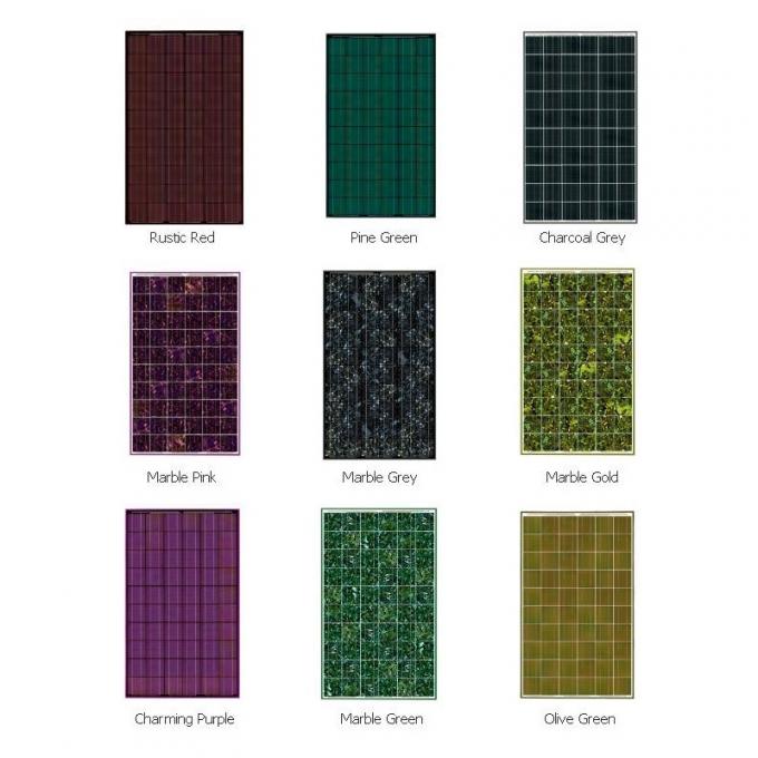 PV Glass Colored BIPV Building Integrated Photovoltaics AR Coated