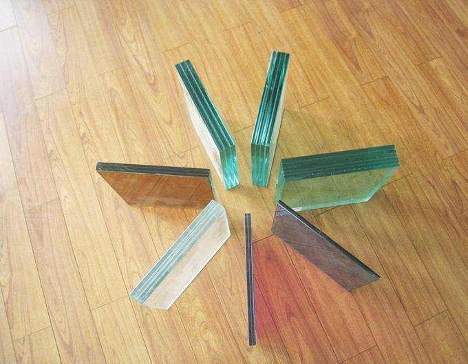 Polished Edge Triplex Laminated Glass Pedestrian Bridge Skywalk Glass