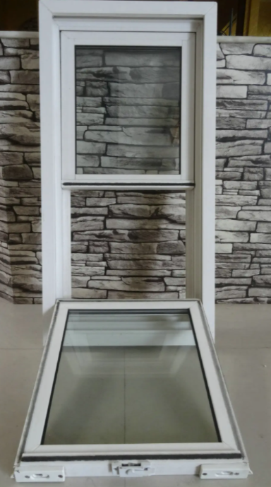 Soundproof Tempered Glass Vertical Sliding Aluminum Single Double Hung ...