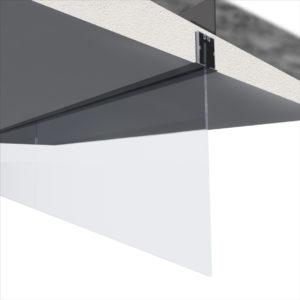 4-25mm Fixd Glass Draft Curtain For Shopping Malls And Factories