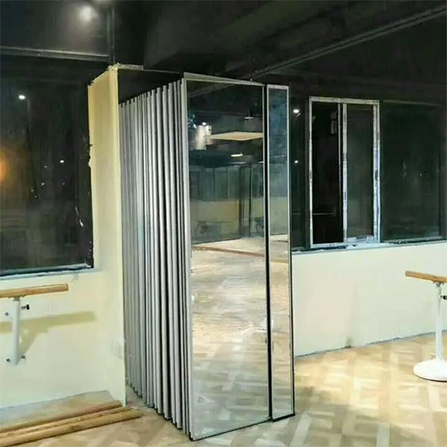 Hanging Bottomless Rail Movable Folding Sound Insulation Glass ...