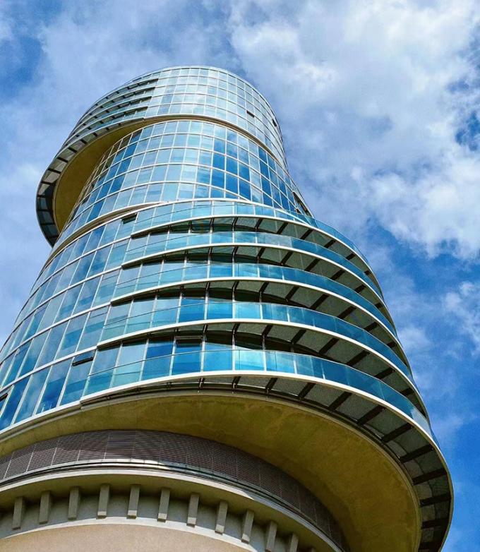 Modern High Rise Buildings Exterior Glass Curtain Wall System Cladding ...