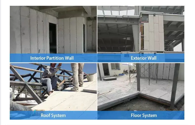 Fireproof Lightweight Concrete Panels Insulated EPS Cement Partition ...