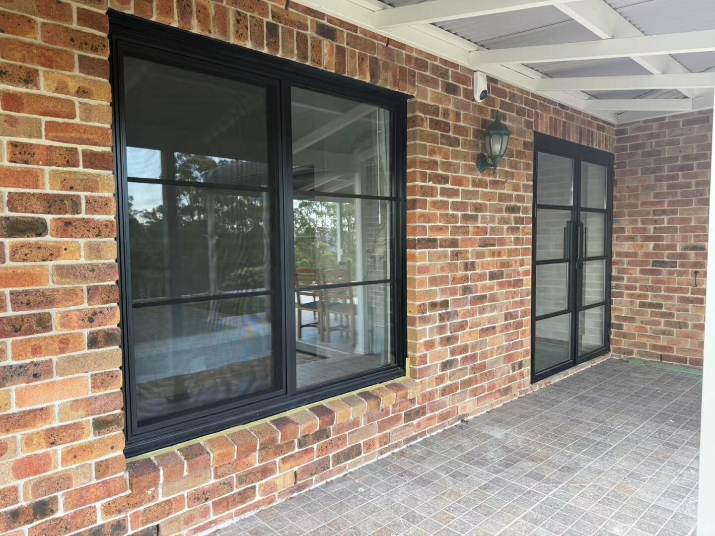 A Full Villa Built with Steel Doors and Windows