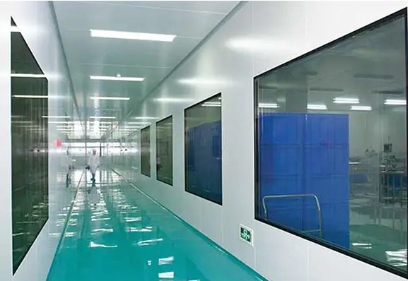 Fixed Glass Sound Insulation Window Pharma Grade Cleanroom System