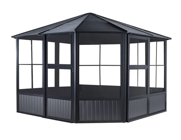 Free Standing Waterproof Aluminum Frame Glass House Sunroom with ...