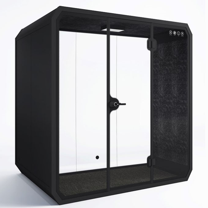 Modern Glass Partition Walls Temporary Office Pods For Coworking Spaces