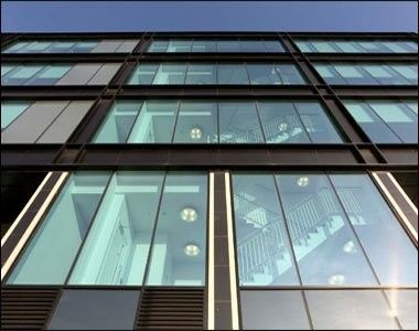 Double Glazed Aluminum Glass Curtain Wall Facade 19mm Thickness