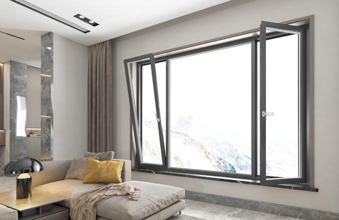 Tilt Turn Clear Double Insulated Glass Window Ventilation Open Inwards ...