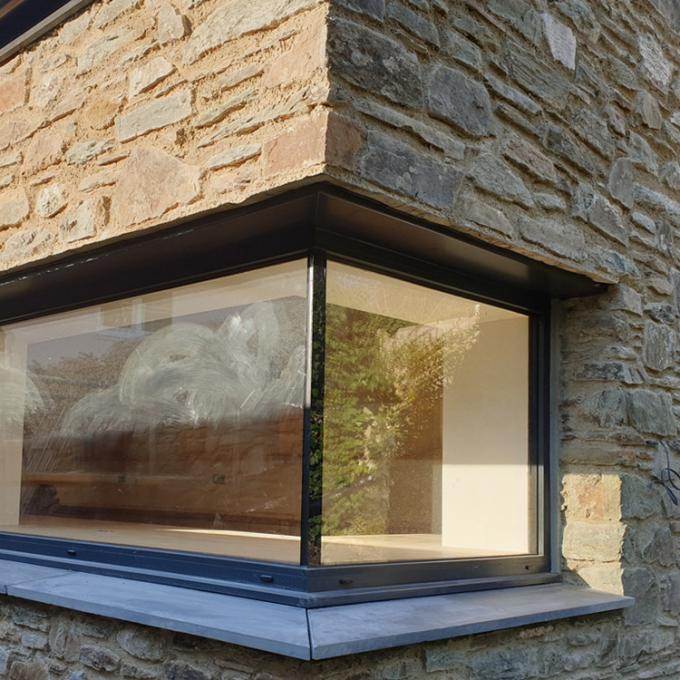 Aluminum Frame Reinforced Seamless Corner Windows For Houses And Office ...