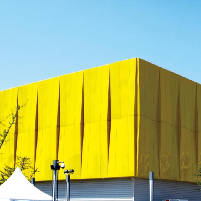 Colorful Aluminium Column Cladding Modern Metal Aluminum Exterior Wall ...
