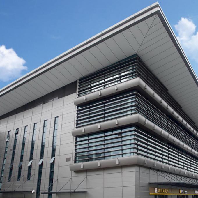 Colorful Aluminium Column Cladding Modern Metal Aluminum Exterior Wall ...